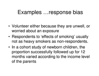 Sources of bias and error | PPT