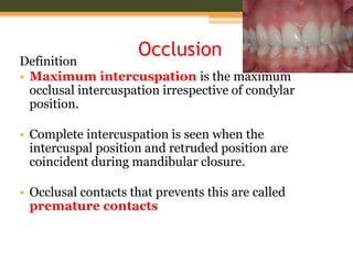 tooth form and occlusion | PDF