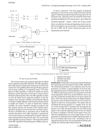 Blind Source Separation of Super and Sub-Gaussian Signals with ABC Algorithm | PDF | Digital ...