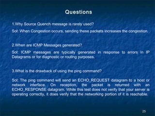 5. icmp | PPT | Computer Networking | Computing