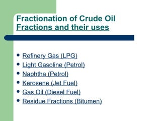5.5 oil refining and its products | PPT