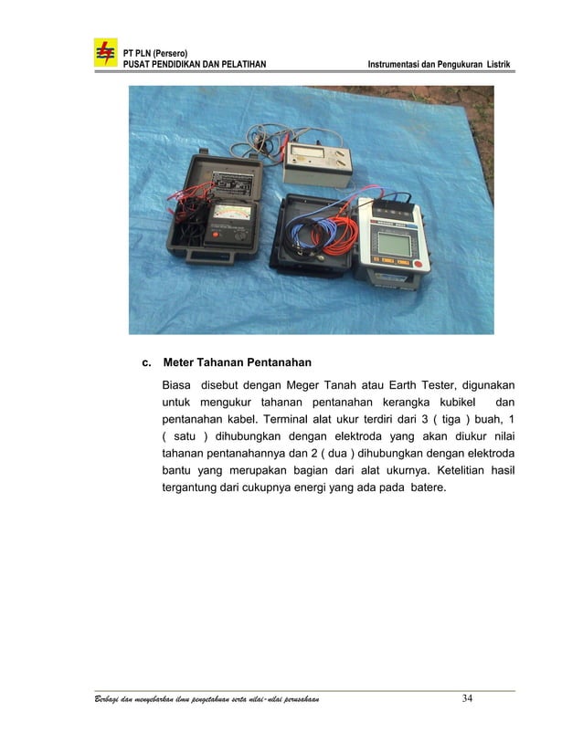 5. instrumentasi dan pengukuran listrik (mkk) | DOC