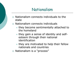 Nation and Nationalism Theories | PPT