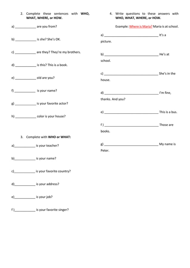 5. wh's quetions | PDF