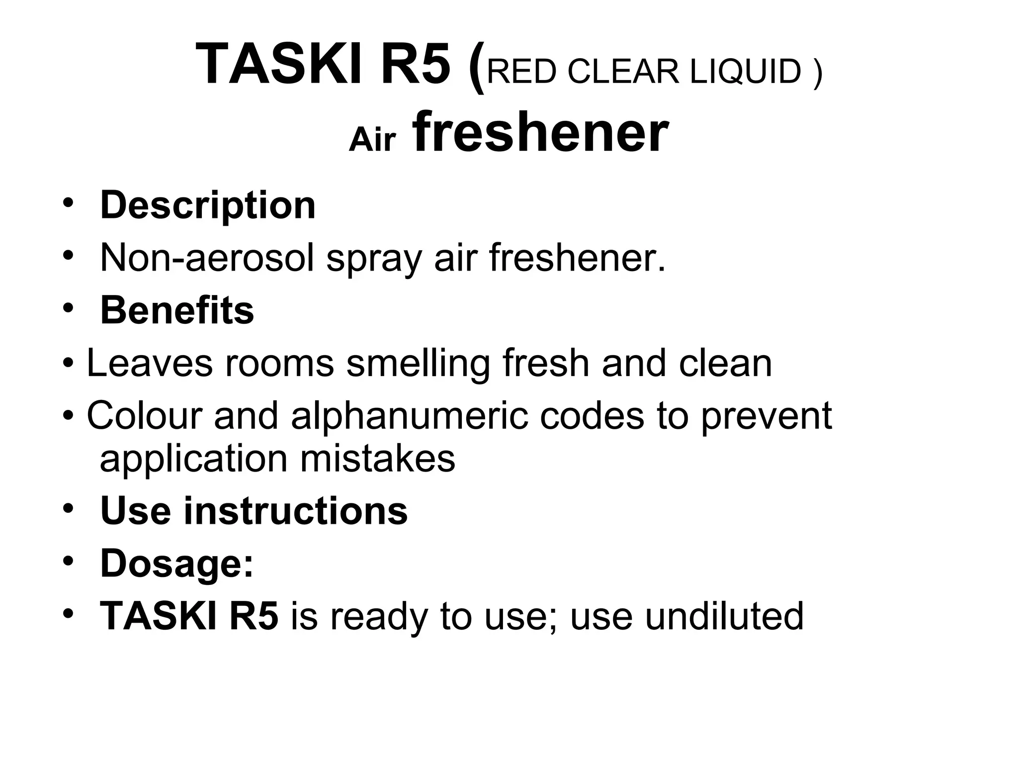 taski product cleaning agent | PPT