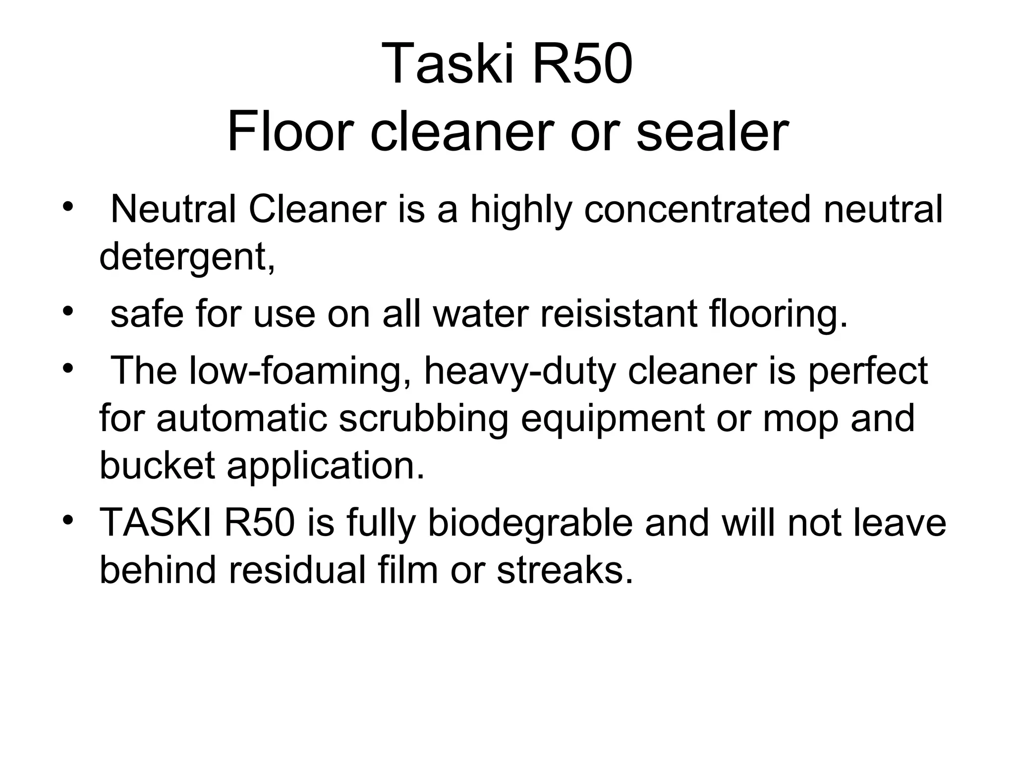 taski product cleaning agent | PPT
