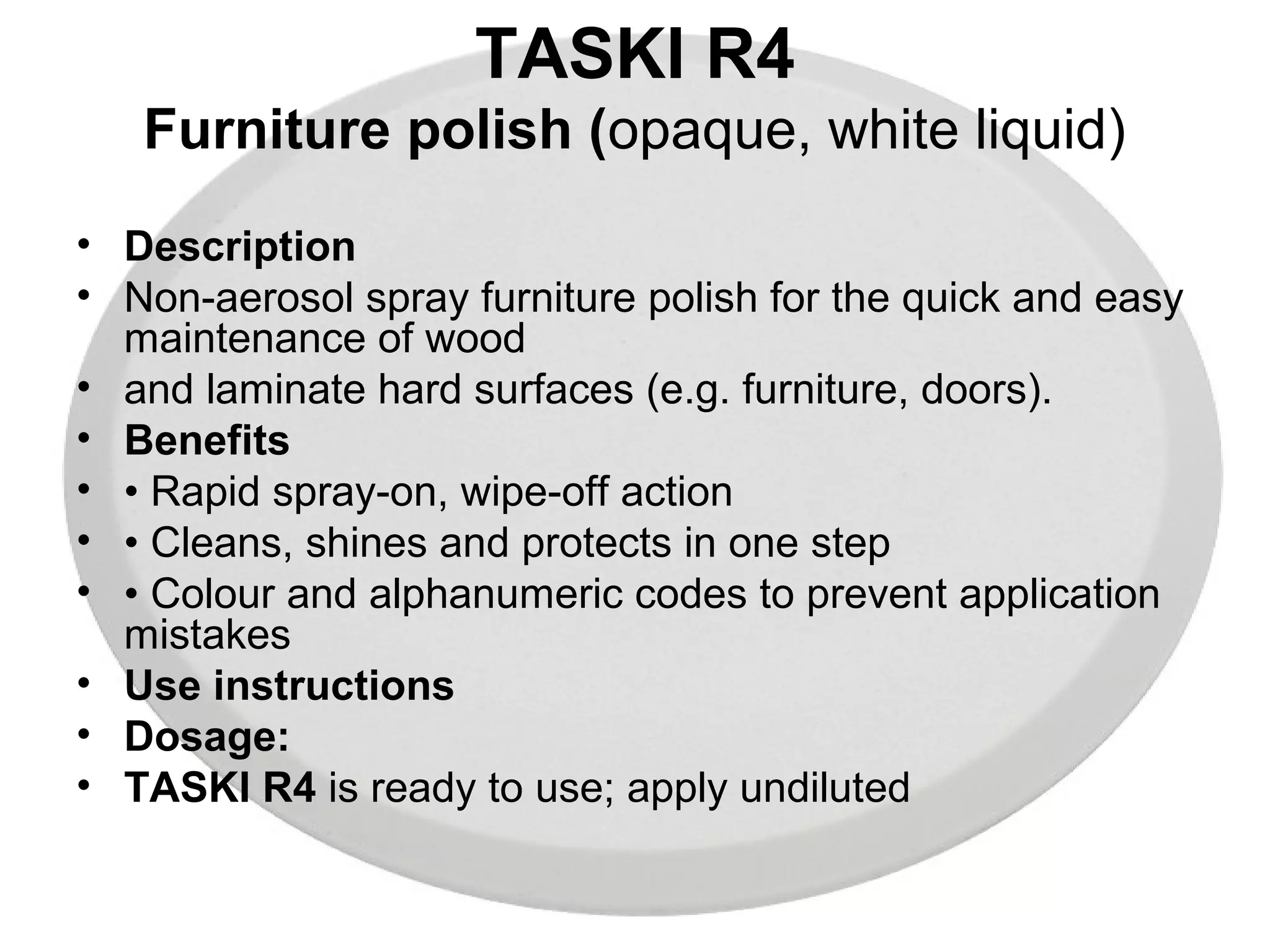 taski product cleaning agent | PPT