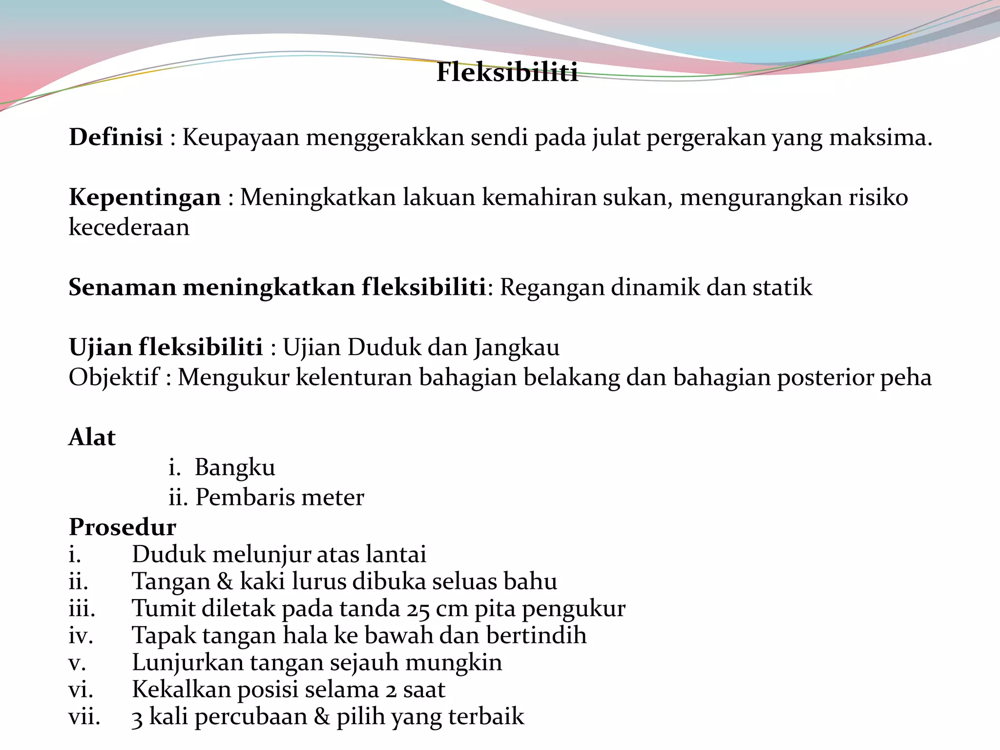 Sains Sukan STPM: Kecergasan fizikal | PPTX