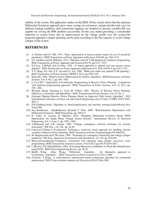 FAST VOLTAGE STABILTY INDEX BASED OPTIMAL REACTIVE POWER PLANNING USING DIFFERENTIAL EVOLUTION ...