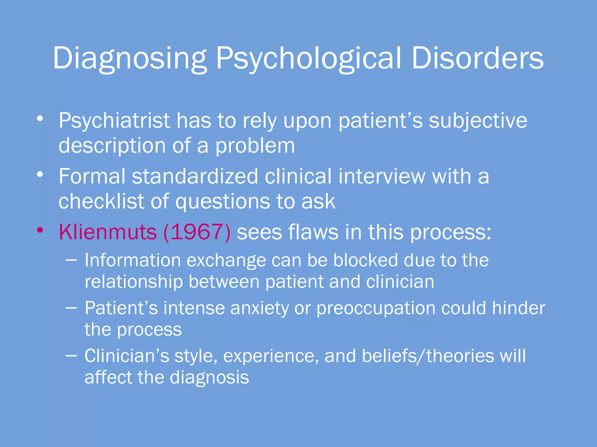 Abnormal Psychology: Concepts of Normality | PPT