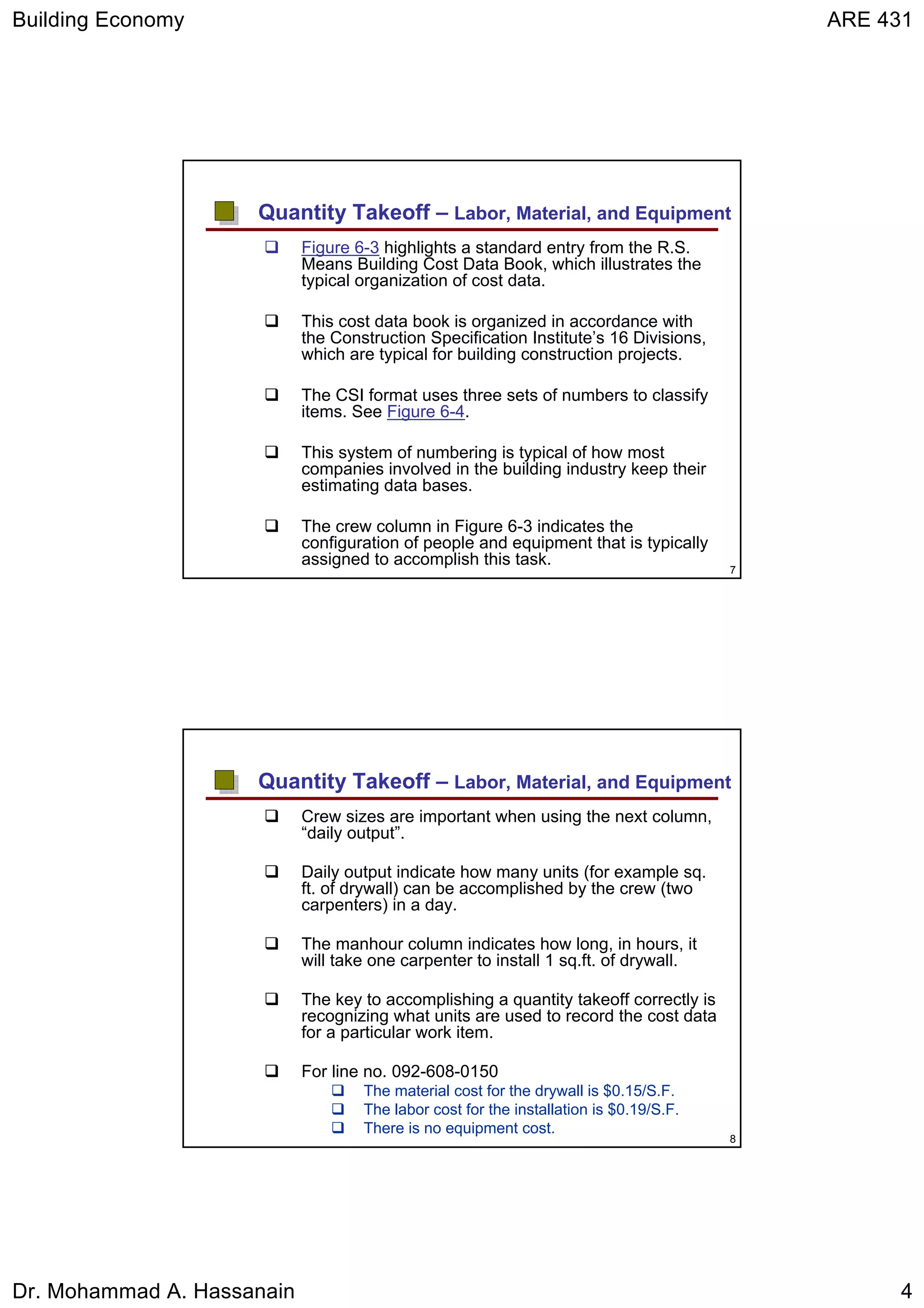 5.1 quantity take-off | PDF