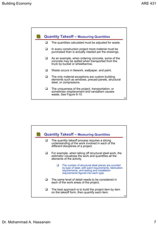 5.1 quantity take-off | PDF