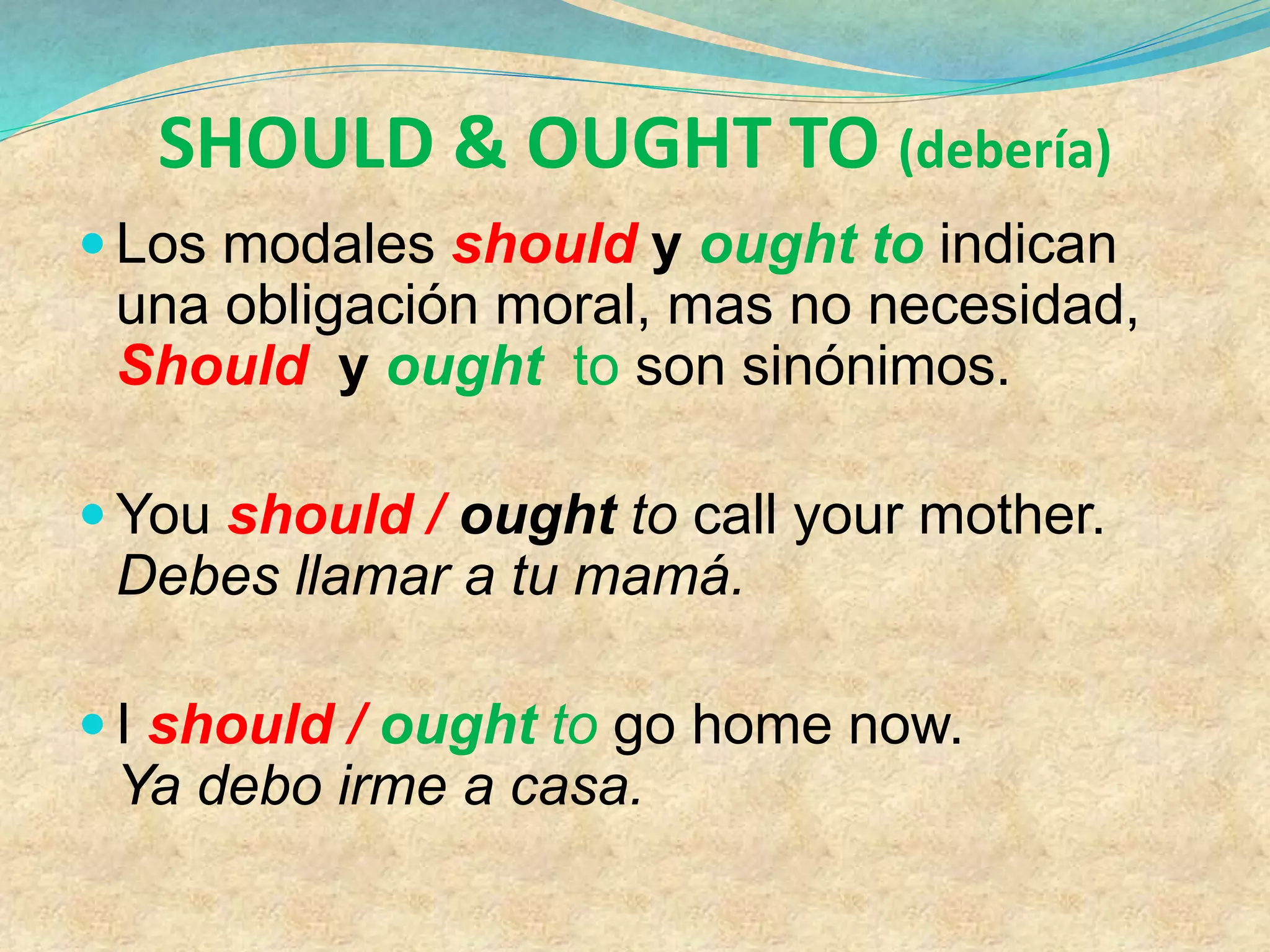 5. verbos modales | PPT