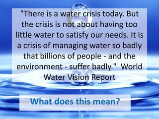 5. water crisis lesson1 | PPT
