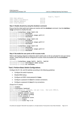 CCN3Switching_lab_5_5_2 | PDF | Computer Networking | Computing