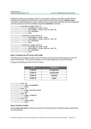 CCN3Switching_lab_5_5_2 | PDF | Computer Networking | Computing