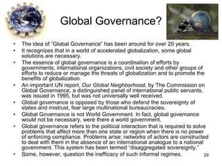 The political dimensions of globalization | PPTX