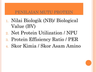 mutu protein | PPT