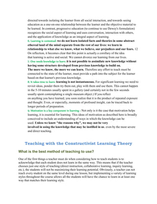 5. constructivist learning theories 6. constructivist teaching principles magnolia joyce b ...