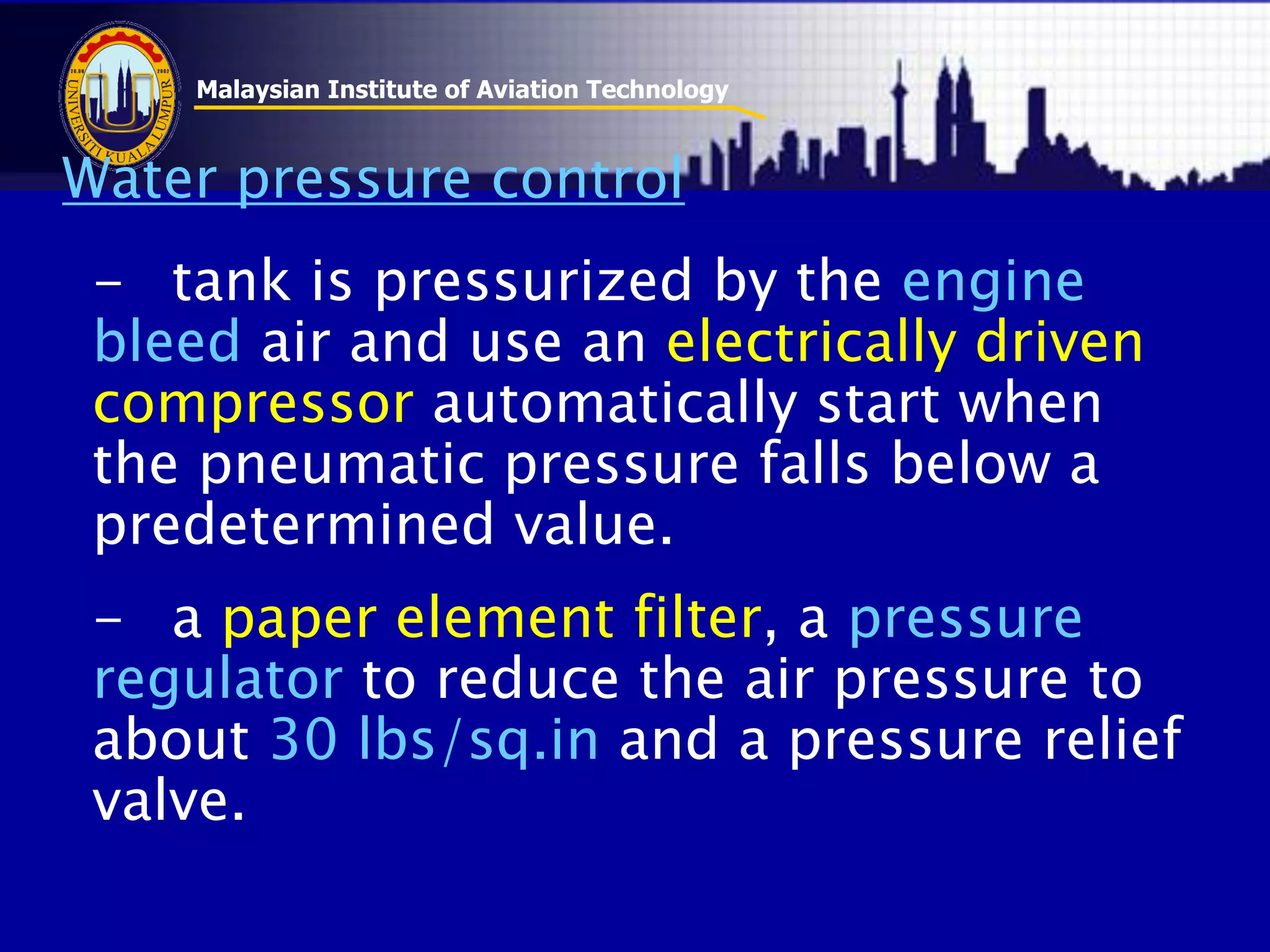 Aircraft Cabin: Water System | PDF