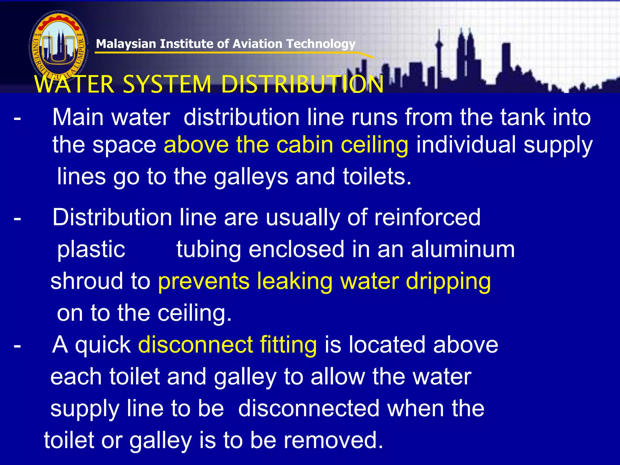 Aircraft Cabin: Water System | PDF