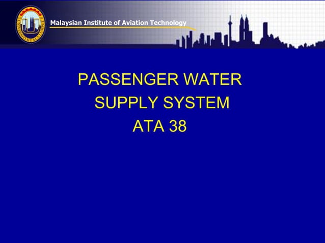 Aircraft Cabin: Water System | PDF