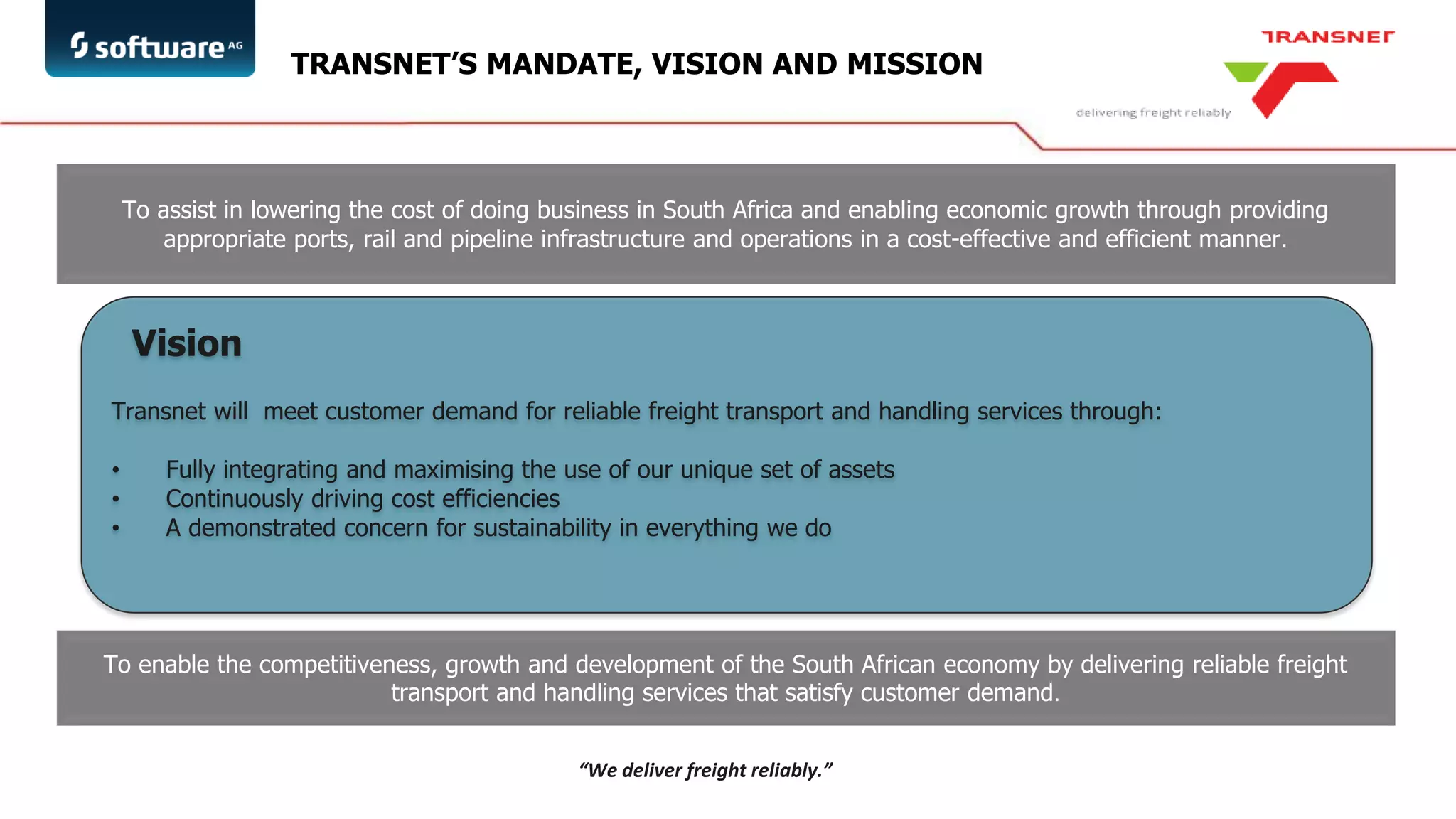 Enterprise Architecture Value Creation - Kevin Govender - Transnet | PDF