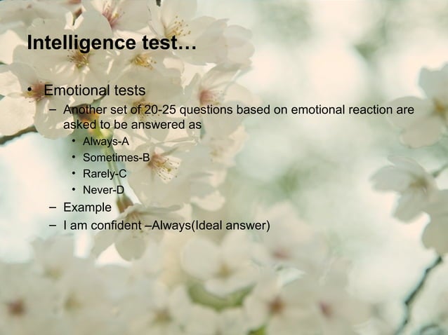 Picture Perception and description Test at SSB or screening test for ...