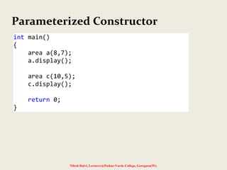 Constructors and destructors | PPT