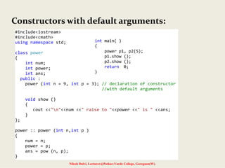 Constructors and destructors | PPT