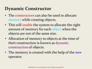 Constructors and destructors | PPT