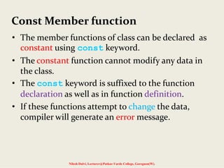 Constructors and destructors | PPT