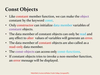 Constructors and destructors | PPT