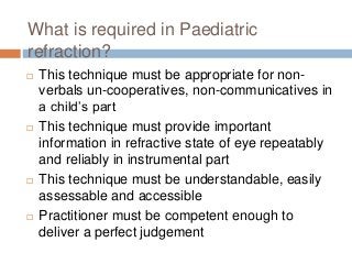 5.0 pediatric refraction | PPTX