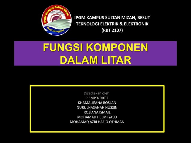 fungsi-komponen dalam litar | PDF