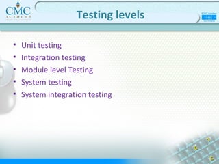 Testing fundamentals | PPT
