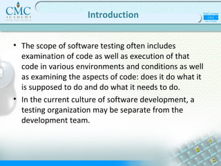 Testing fundamentals | PPT