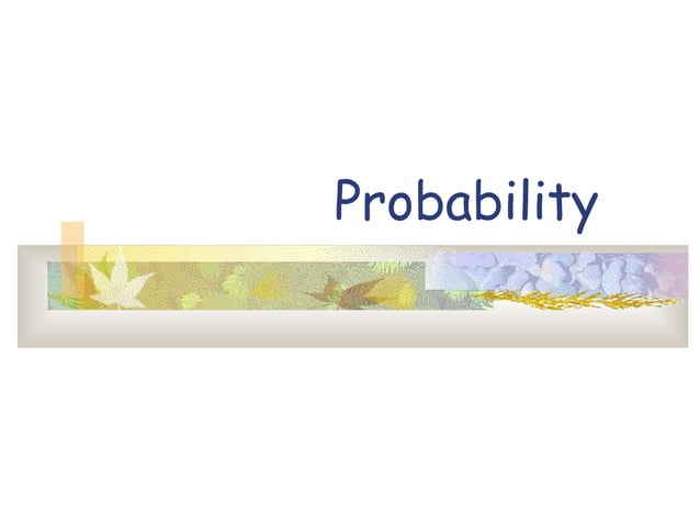 Probability | PPT