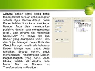 jendela utama corel draw x4 | PPT