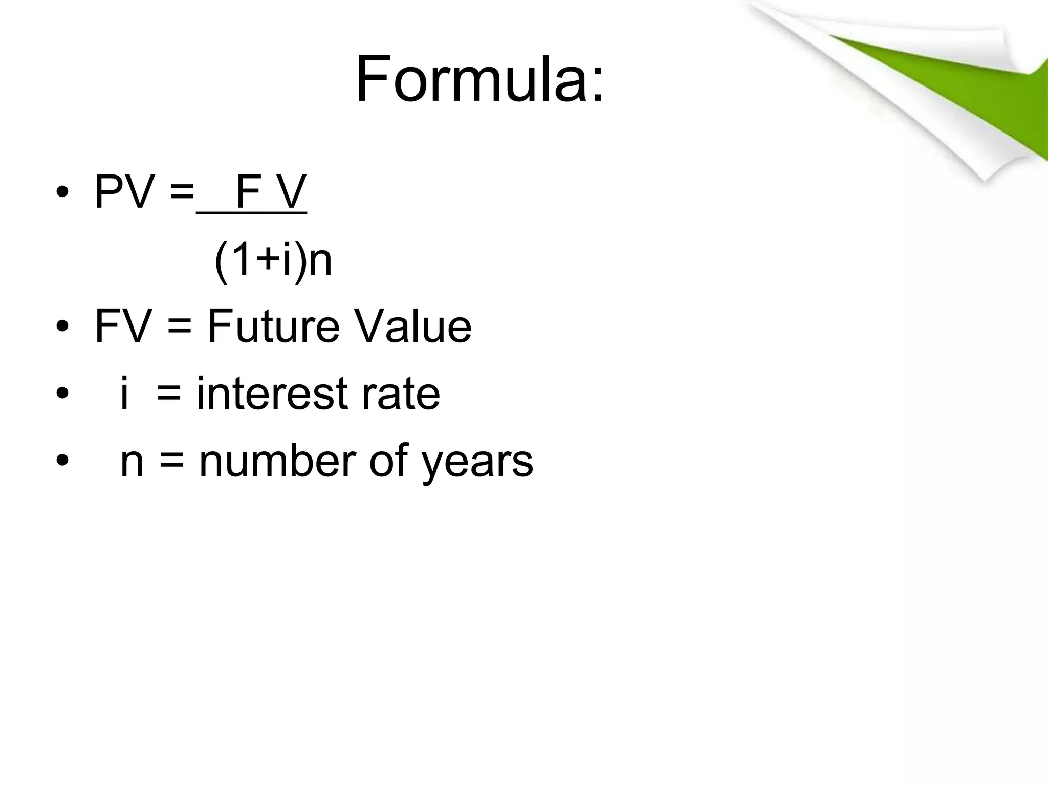 Time Value of Money | PPTX