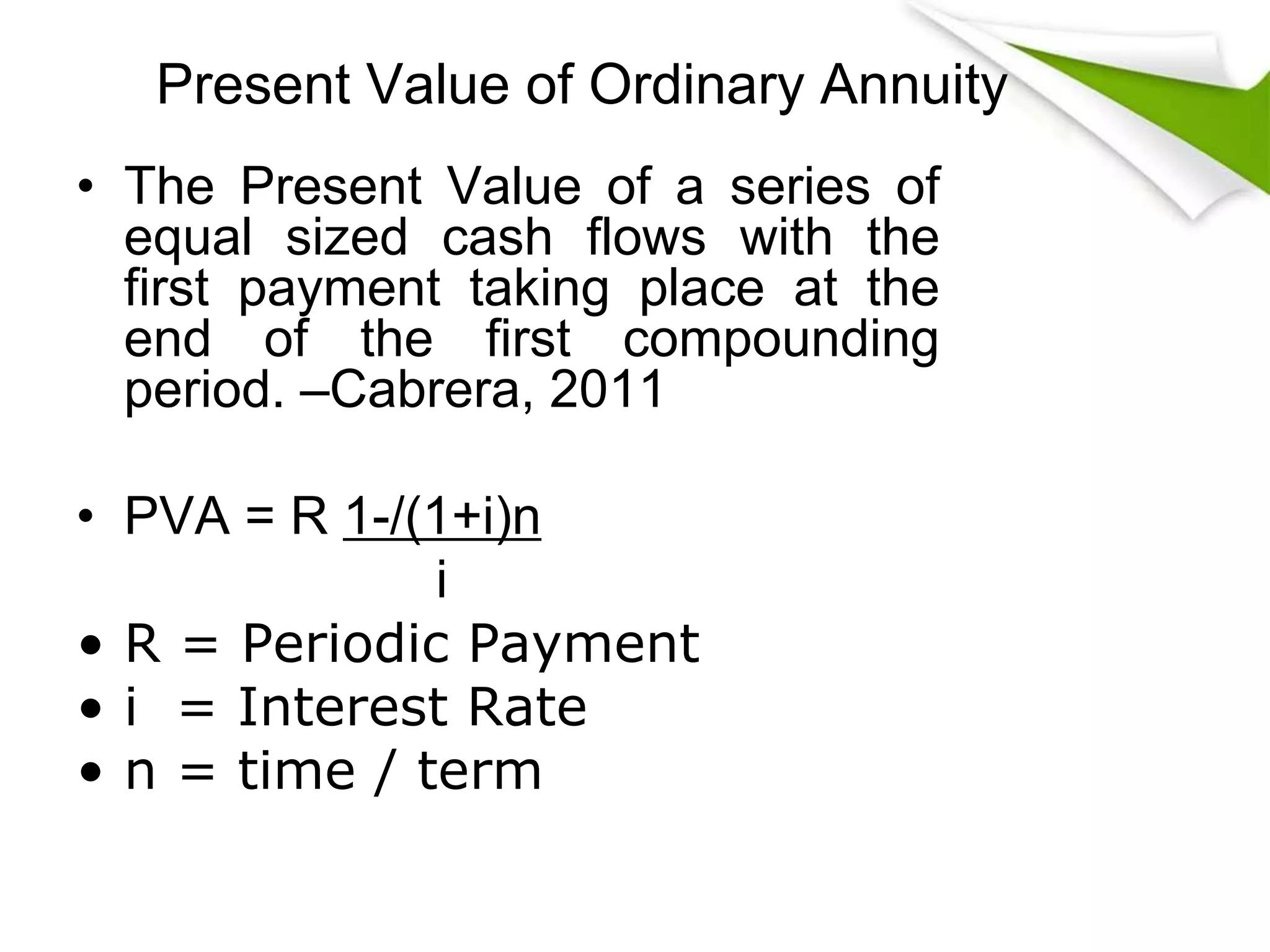 Time Value of Money | PPTX