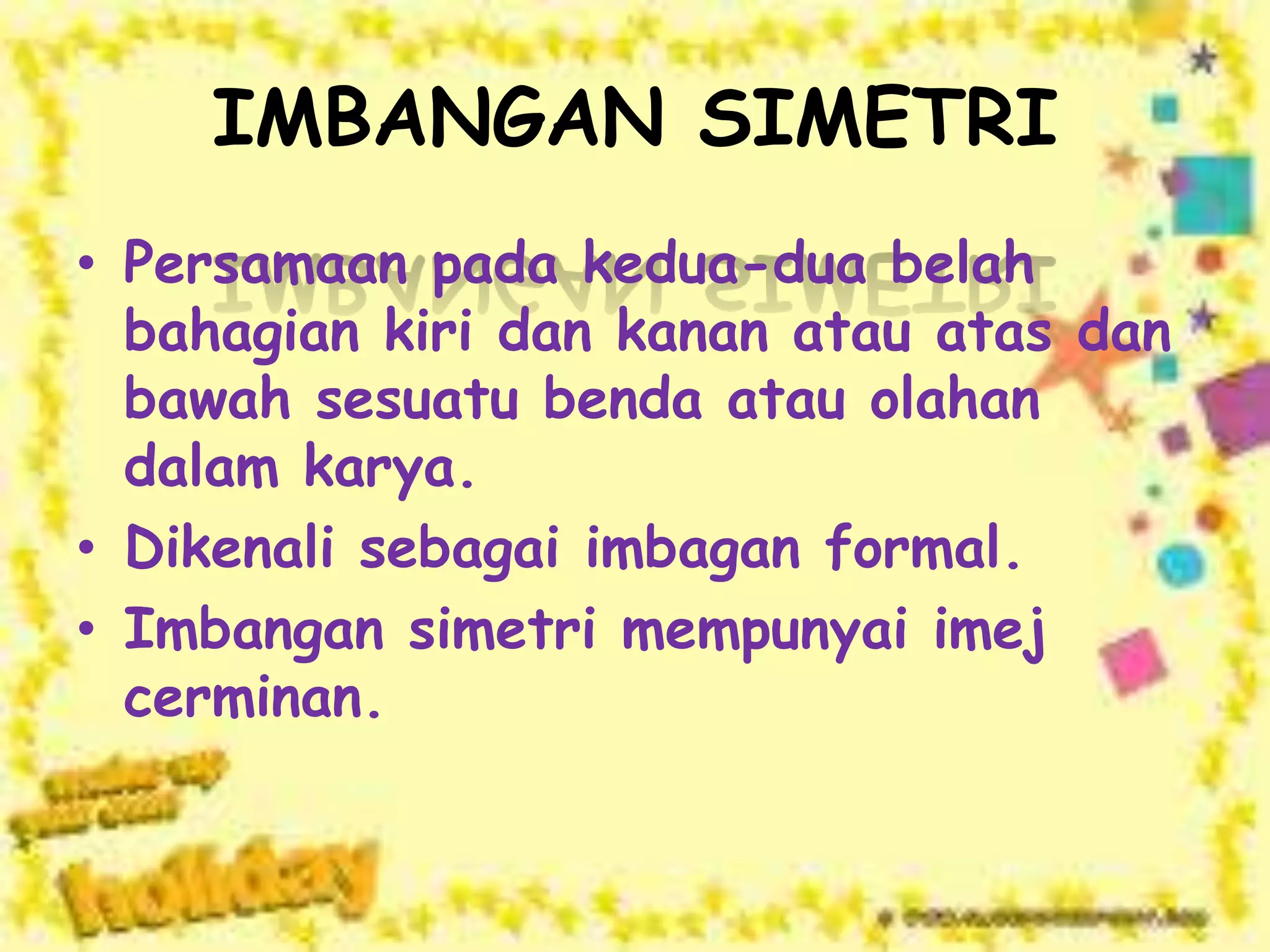 Seni Visual Penggal 1:Bahasa seni: prinsip rekaan | PPTX