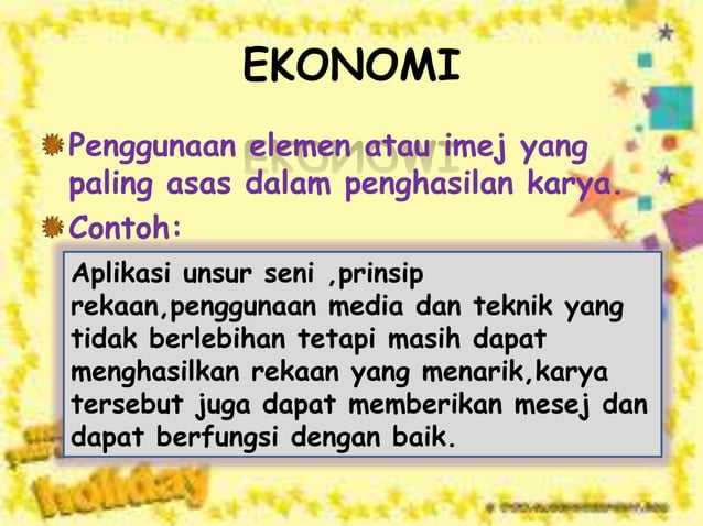 Seni Visual Penggal 1:Bahasa seni: prinsip rekaan | PPTX