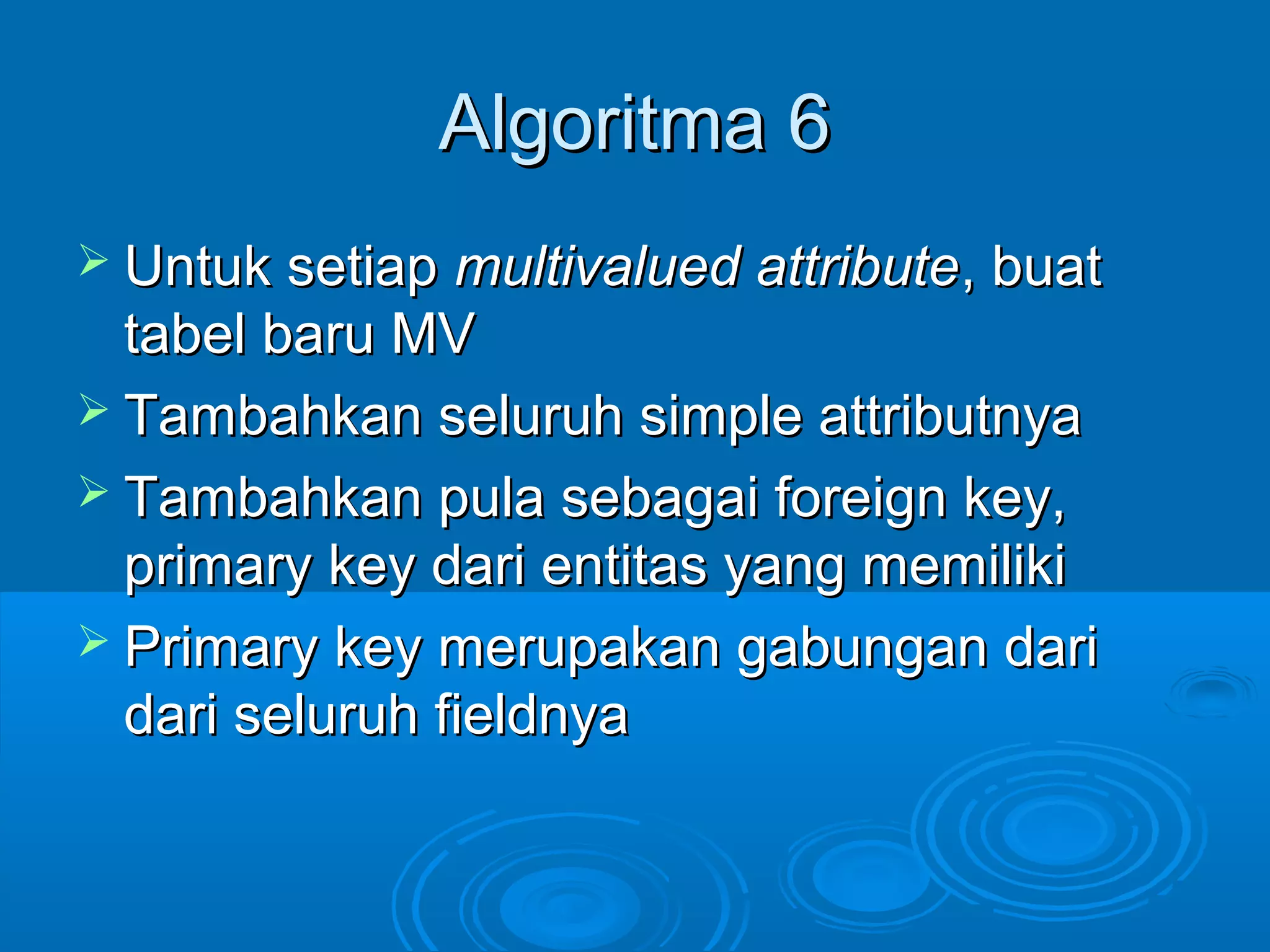 Mapping Erd Ke Tabel Ppt