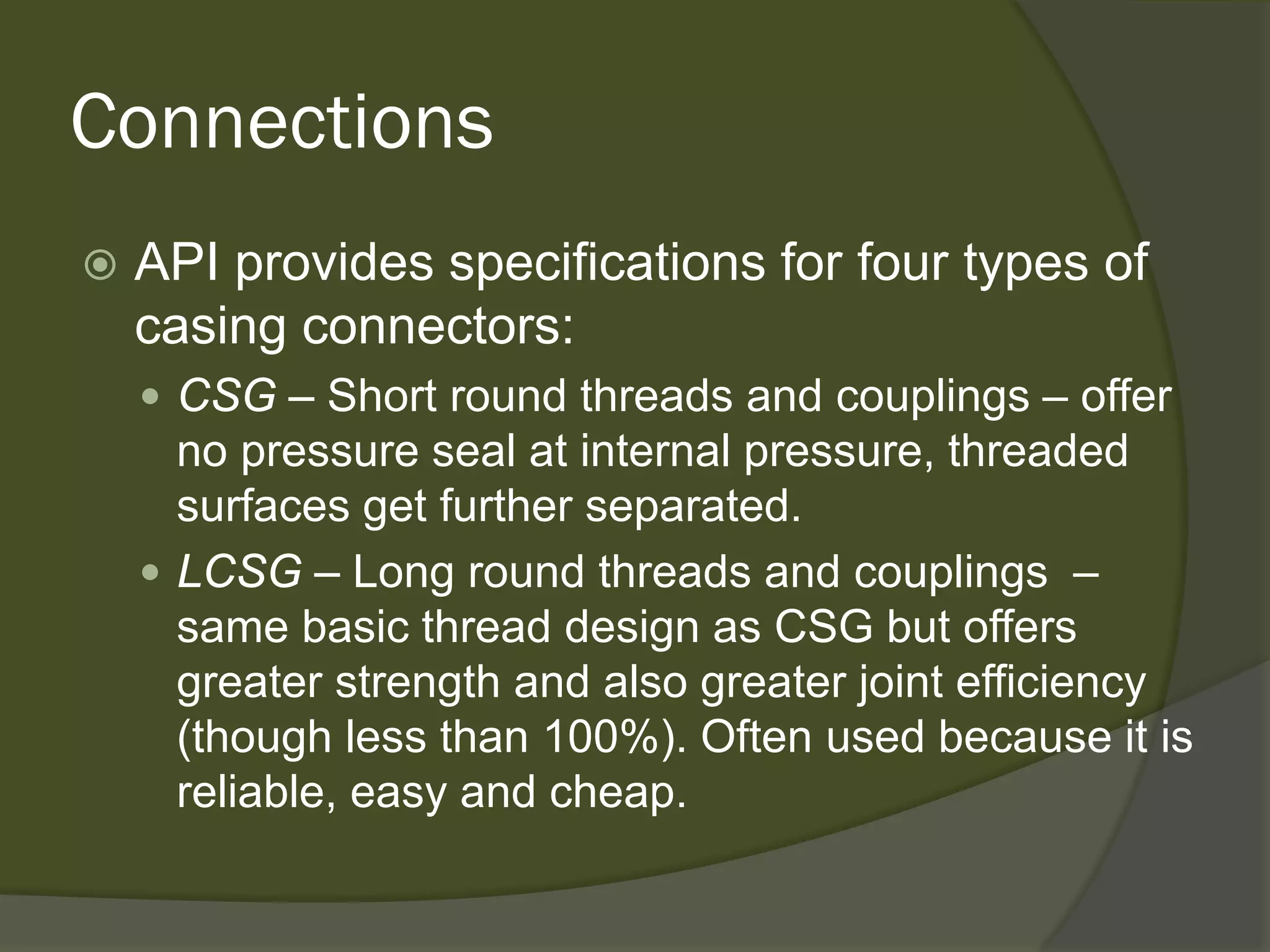 Drilling Engineering - Casing Design | PDF