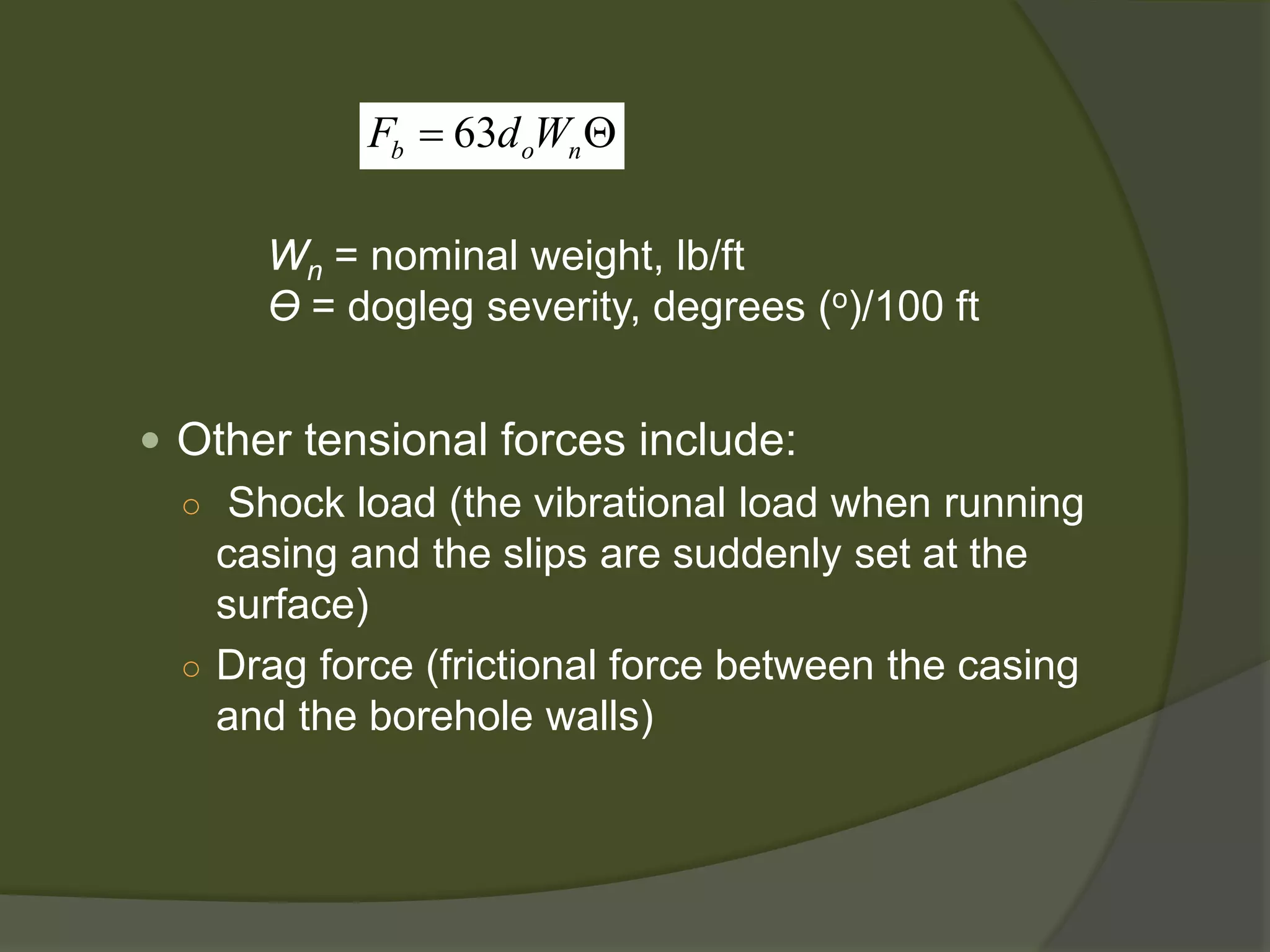Drilling Engineering - Casing Design | PDF