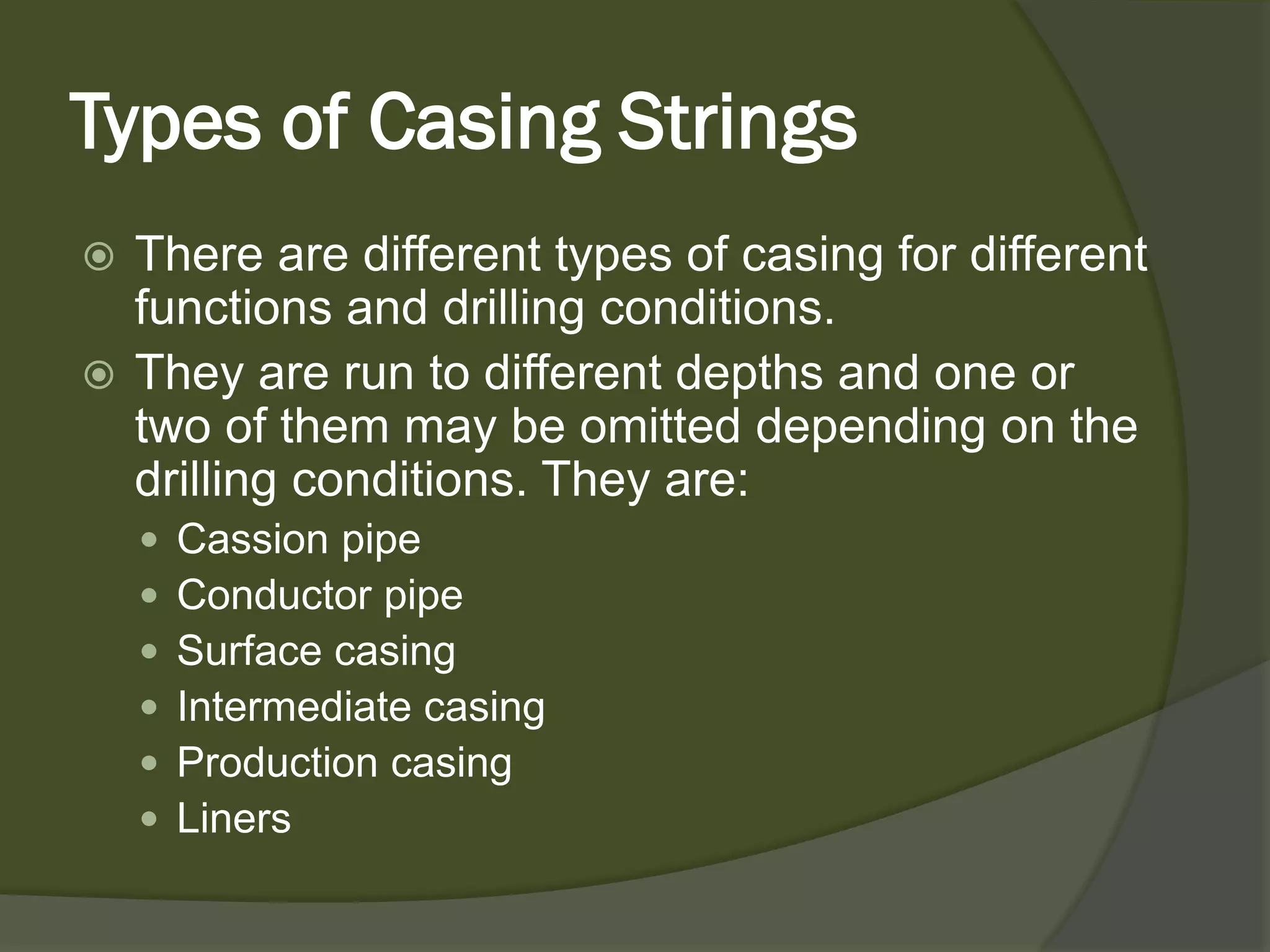 Drilling Engineering - Casing Design | PDF | Scuba Diving | Extreme Sports