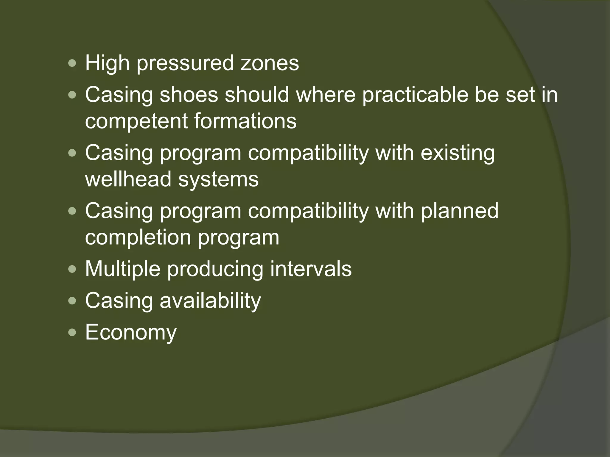 Drilling Engineering - Casing Design | PDF