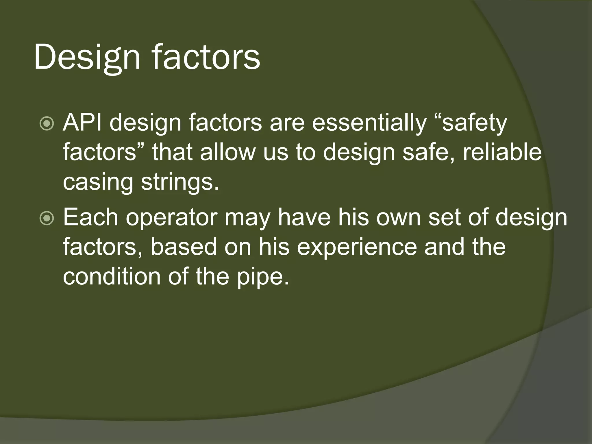 Drilling Engineering - Casing Design | PDF