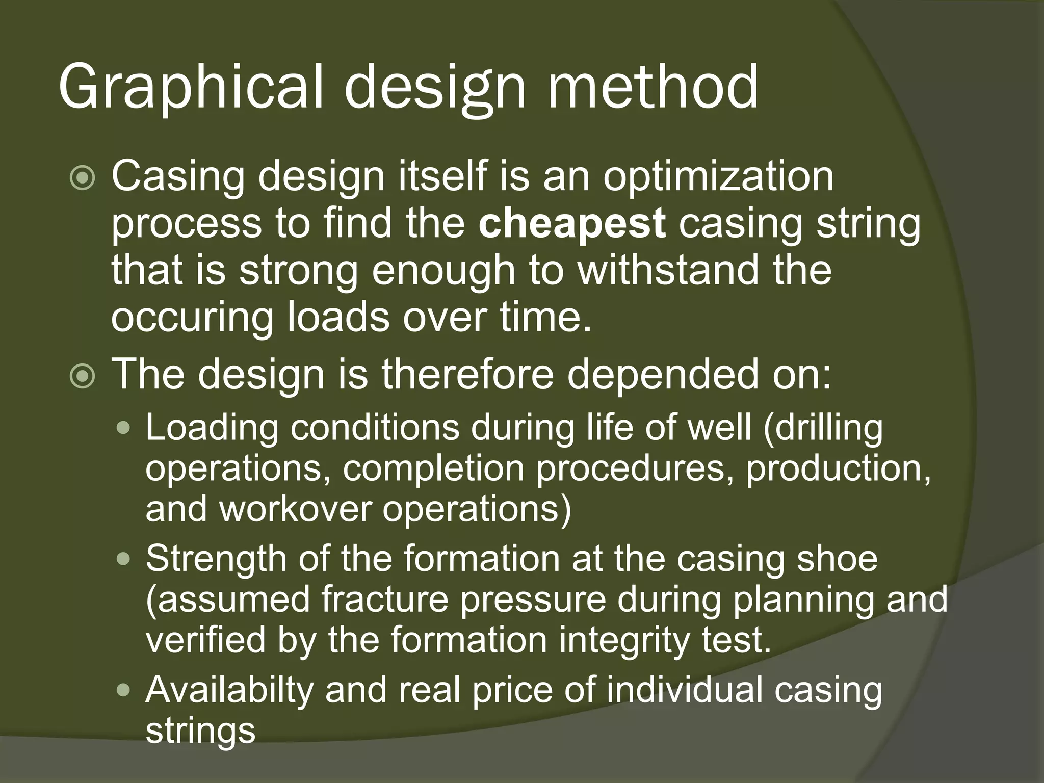 Drilling Engineering - Casing Design | PDF
